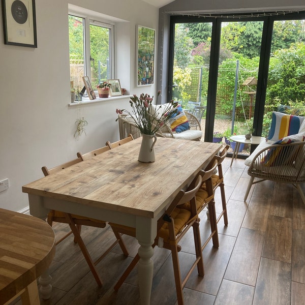 Solid Oak Console Table With Waney Edge Shelf | Hallway Table ...