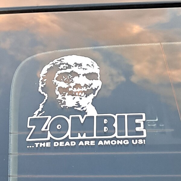 Zombie Vinyl Decal - Etsy