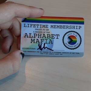 GAY Lifetime Membership Card Gay Pride Card LGBT Identity | Etsy