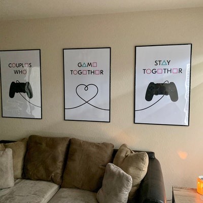 Video Game Decor Player 1 Player 2 Sign Gaming Couple Game - Etsy