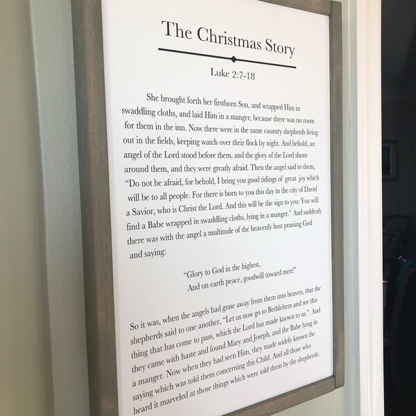The Christmas Story Sign | Christmas Wood Sign | Holiday Signs | Book ...