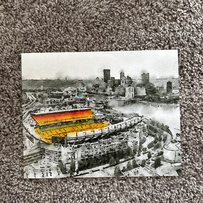 Pittsburgh Steelers Football Heinz Field at Sunset - Etsy