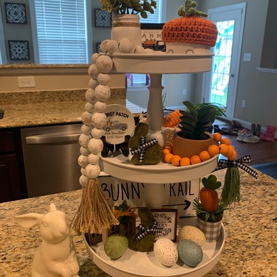 Bunny Trail Farmhouse Sign Rae Dunn Inspired Easter Decor - Etsy