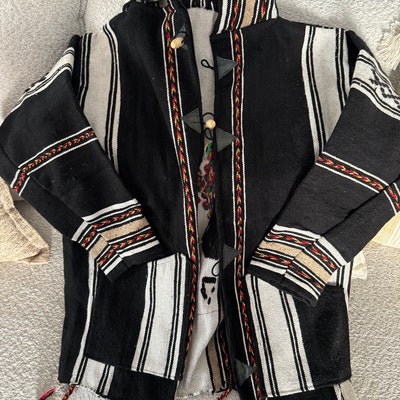 Moroccan Jacket With Wool , Bohemian Style ,winter Jacket, Moroccan ...