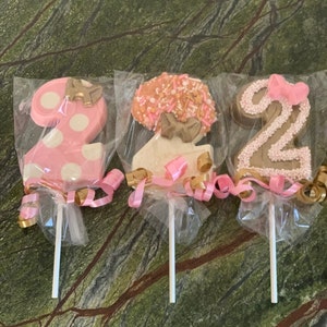 Number 2 Chocolate Lollipops 1 Dozen - Etsy