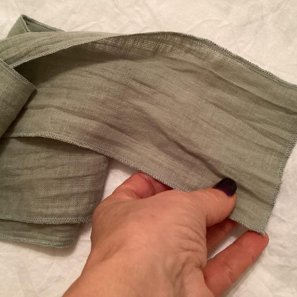 Linen Scarf Unisex in Natural Linen. Women Men Gift Flax Scarf Stole ...