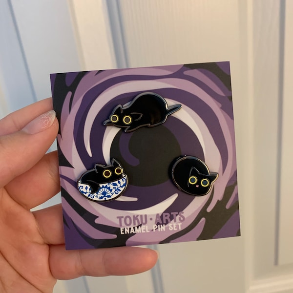 Void Cats Mini Enamel Pin Set - Etsy