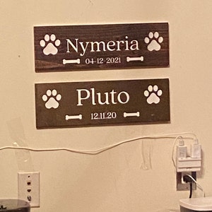 Dog Sign, Pet Name Sign, Dog Name Sign, Dog Lover Sign, Personalized ...