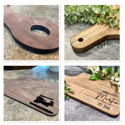 Charcuterie Board Personalized Serving Board With Handle Monogrammed Personalized Cheese Board ...