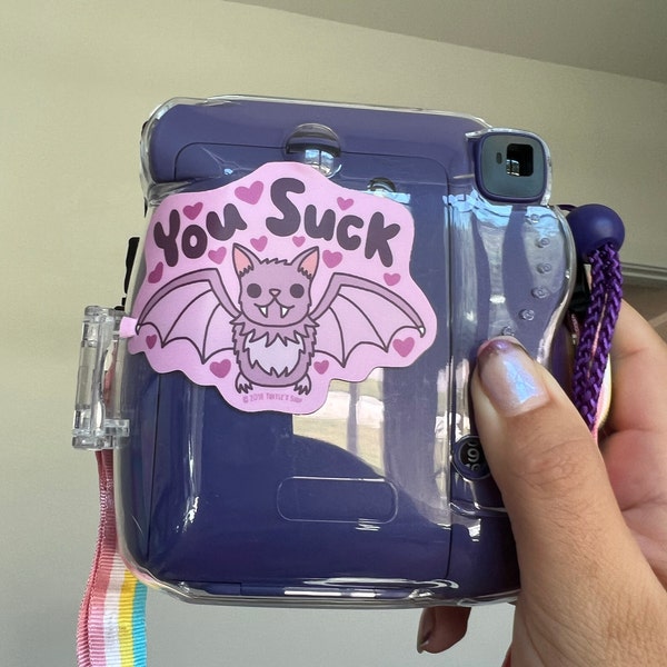 Vampire Bat Sticker, Bat Decal, Halloween Sticker, You Suck, Vampire ...