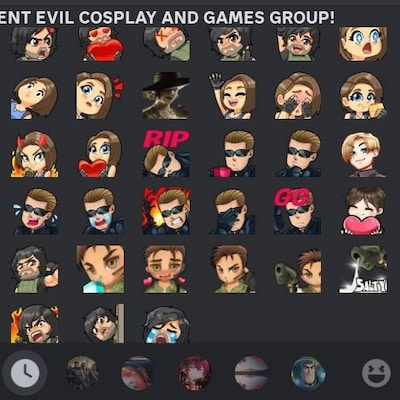 Black Hair With Bangs Brown Eyes Chibi Girl Twitch Emotes Pack Headpat ...