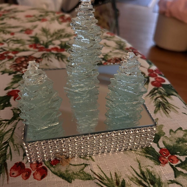 Centerpiece Riser, Mirrored Cake Stand, Rhinestone Risers, 8, 4.5, and ...