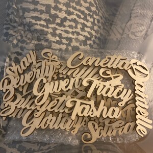 Place Setting Plate Words Family Dinner Wedding Gold Laser Cut | Etsy