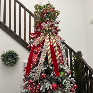 Large Animal Print Tree Topper, Elegant Topper, Christmas Tree Decor ...