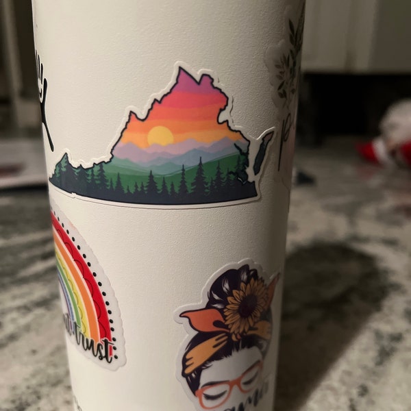 VA Sticker for Laptop, Virginia Decal Car, Virginia State Park, Smoky ...