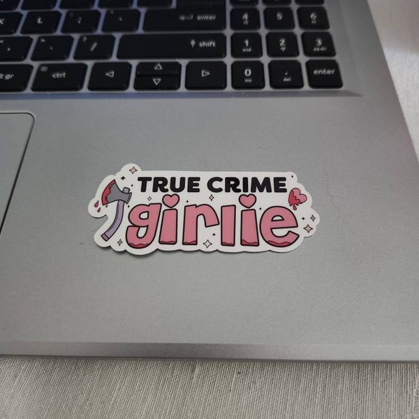 True Crime Girlie Vinyl Sticker for Documentary Addicts and Thriller ...