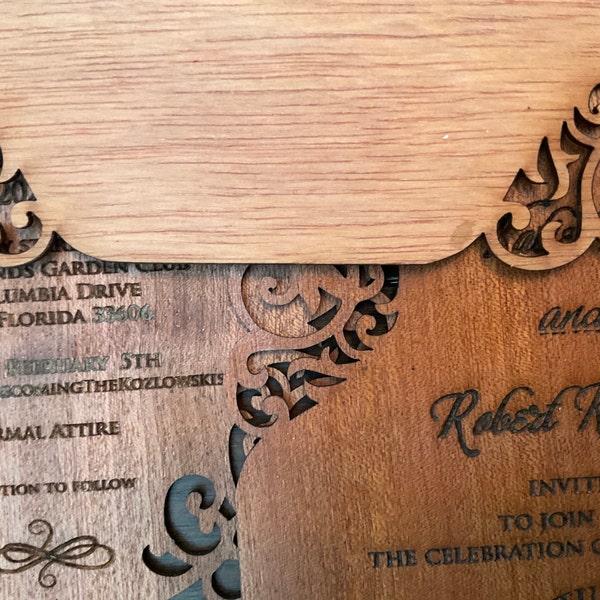 Sliding Bride Wedding Invitation, Moden Luxury Personalized Caricature ...