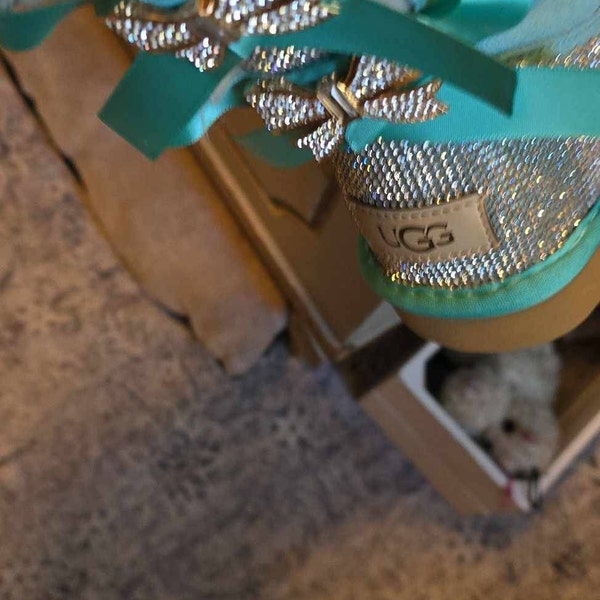 UGG Custom Bling UGG Boots With Bling 2 Bows OR 3 Bows, Rhinestone Ugg ...