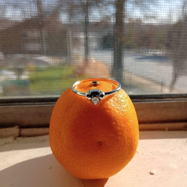 Praying MANTIS Stacking Ring Oxidized Insect Jewelry Sterling Silver ...