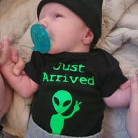 Alien ONESIE® / Roswell Alien Infant Creeper/ TWO Piece Outfit ...