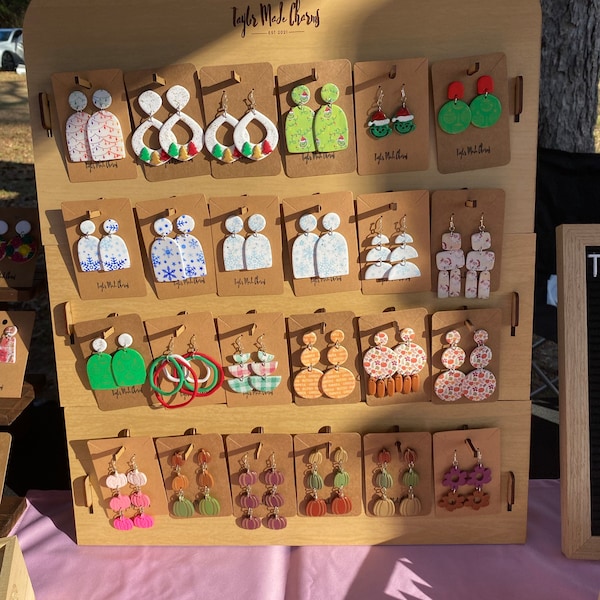 Extra Large Craft Fair Earring Display Stand/retail Earring Display ...