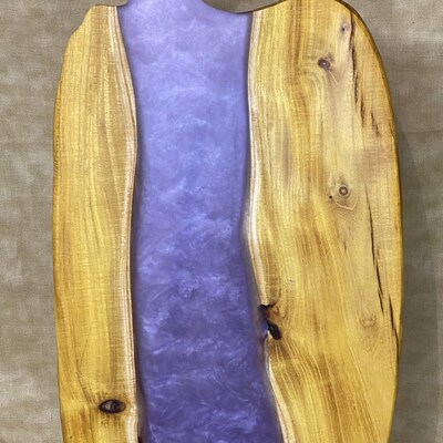 Black Acacia and Indigo Blue Epoxy Wall Hanging - Etsy