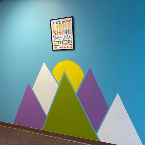 Let Your Light Shine Before Others. Matthew 5:16. Sunday School Wall ...