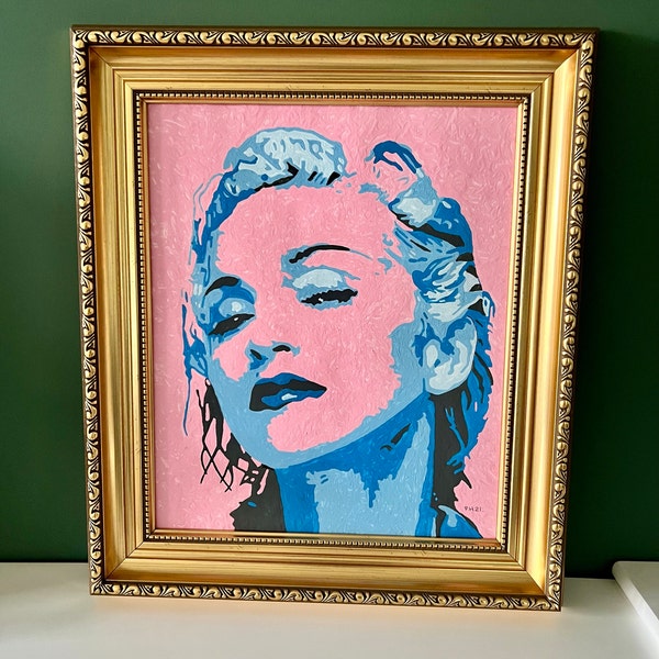 Elvis Presley Painting. Not A Print. I Dun It Framed.13x17 Free ...