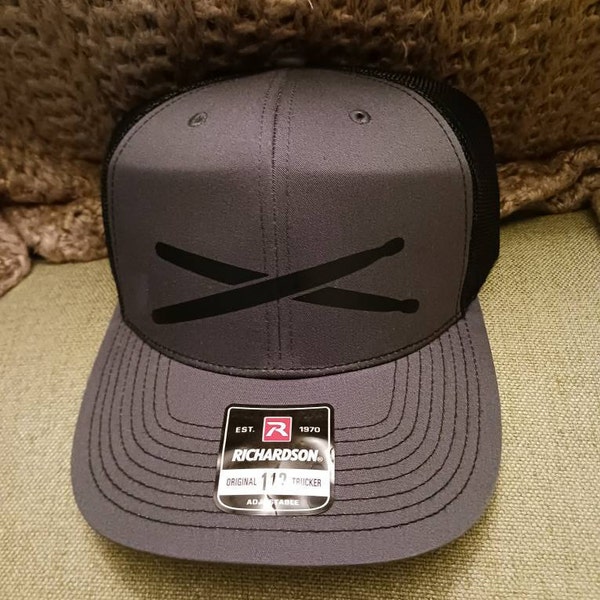 Drummer Hat, Drum Sticks, Drumming Hat, Percussion, Trucker Hat, Gift ...