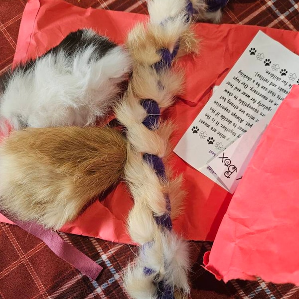 Rabbit Fur and Fleece Handled Tuggie Small Dog Toy Small Dog Agility - Etsy