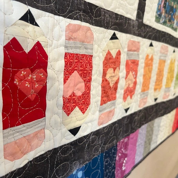 Writing Pencils Quilt Block Pattern PDF School / Homeschool ...