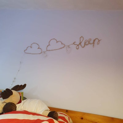 Wire Clouds Trio Clouds Wall Art Wall Sign Cloud Shape Home Decoration ...