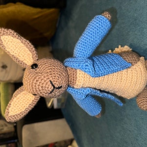 Large Peter Rabbit Crochet Pattern, Amigurumi Rabbit Pattern, Peter ...