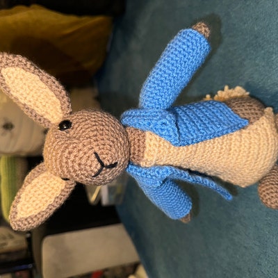 Large Peter Rabbit Crochet Pattern, Amigurumi Rabbit Pattern, Peter ...