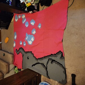 SC Single Crochet Baby Elephant Graphgan Pattern / Single Crochet ...