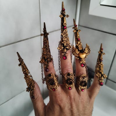 Anfertigung nach Auftragn / Medusa Snake Finger Armor, cosplay kostüm ...