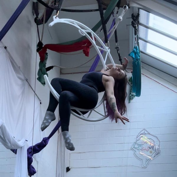 Aerial Hoop, Moon Lyra Stainless Steel - Etsy Canada
