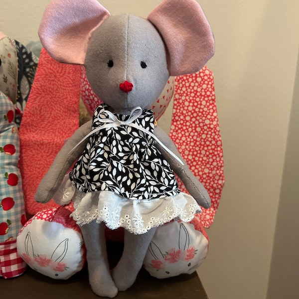 Stuffed Mouse Pattern / Plush Toy Pattern / Animal Pattern / PDF Sewing ...