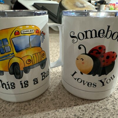 We Love Teacher Coffee Mug Personalized With Teacher's Name, Insulated ...