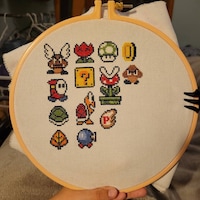 Super Mario retro Video Game Super Mario Cross Stitch Pattern PDF ...