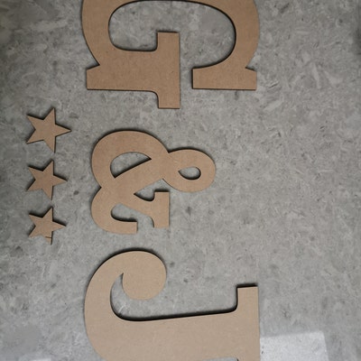 Small Wooden Alphabet Letters A-Z MDF Premium Quality Laser Cut 4mm ...