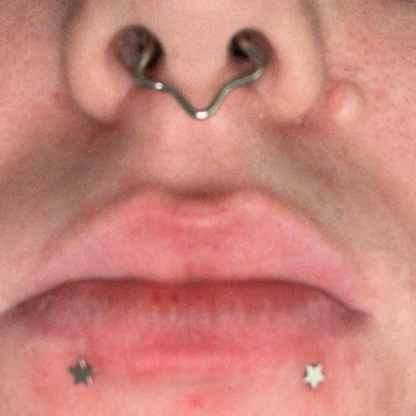 Fake Spring Clip on Nose Ring Septum Ring Lip Ring Fake Earring ...