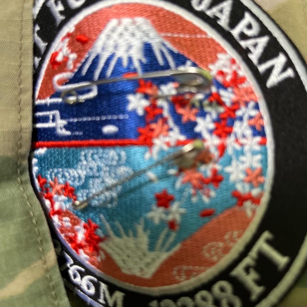 Mount Fuji of Japan Patch (3.5 Inch) Embroidered Iron or Sew-on Badge ...