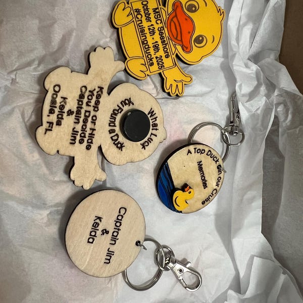 Personalized Cruising Duck Magnet: Cruise Keepsake - Etsy