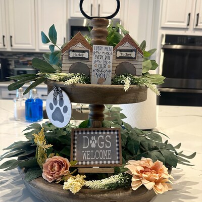 Mini Welcome Sign Set of 5 Tiered Tray Bundle /rustic Farmhouse Decor ...