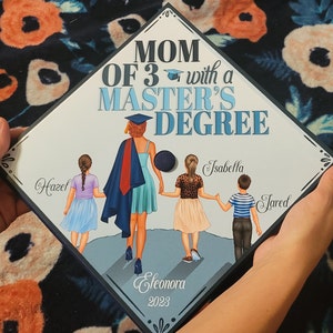 Custom Mommy Did It Graduation Cap Topper, Personalized Mom and Child ...