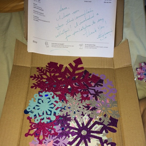 Paper Snowflake Collection - Size 1" to 6" Total 50 - Frozen Party ...
