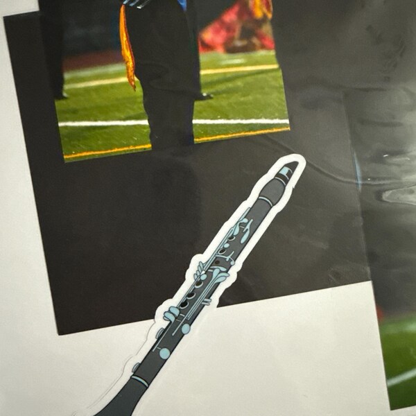 Clarinet Sticker, Tiger Clarinet Sticker, Sticker for Clarinet Player ...