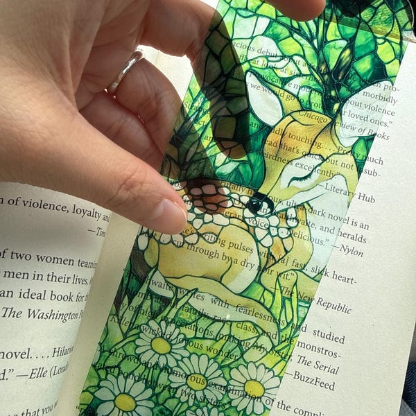 Bambi Fawn Bookmark - Magical Woodland Deer, Enchanting Forest-themed ...