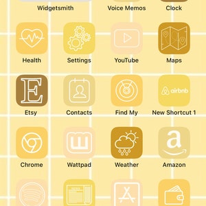 Hand-Drawn Fall App Icons Pack IOS 14 App Icons | Etsy